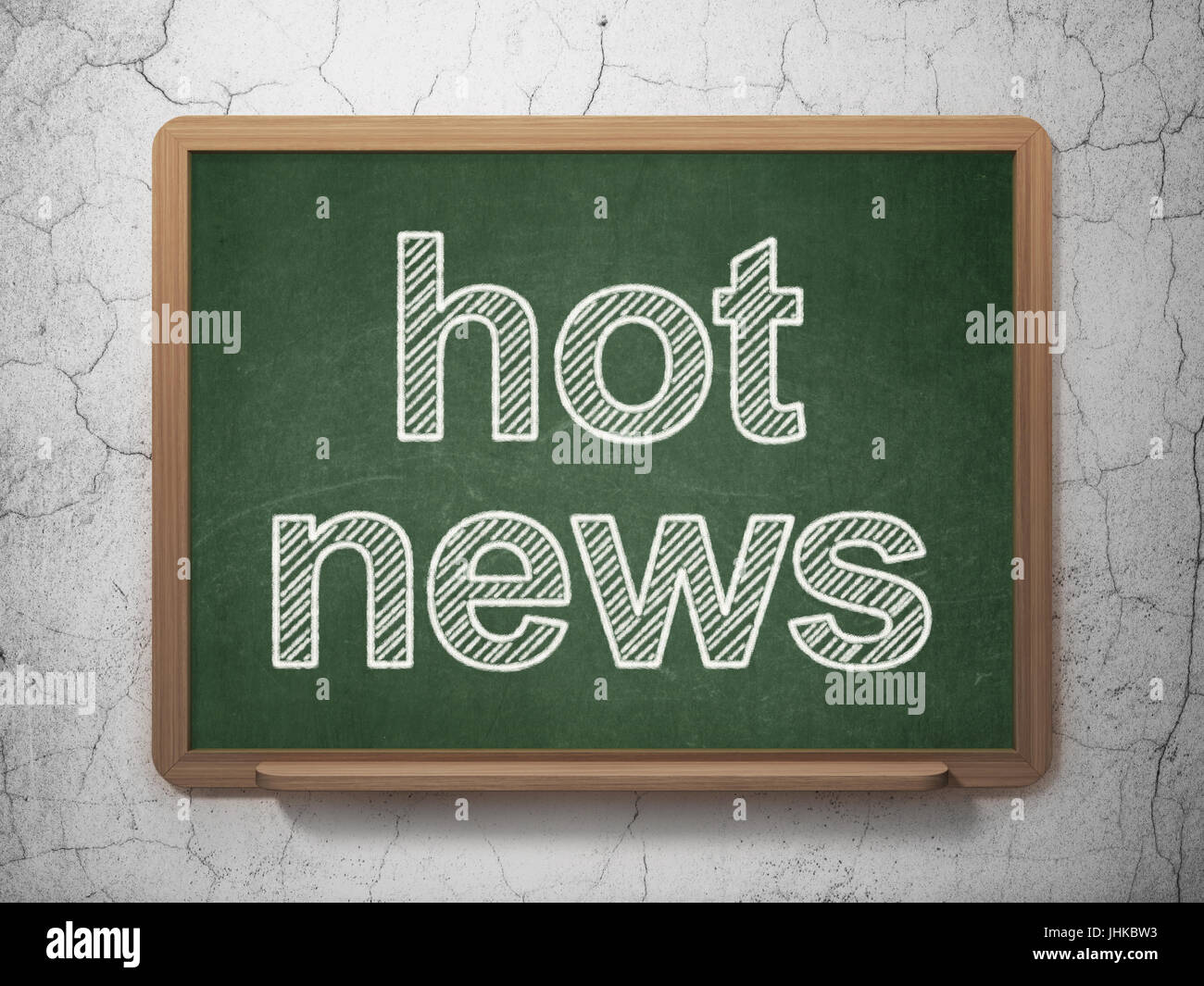 News concept: Hot News on chalkboard background Stock Photo - Alamy