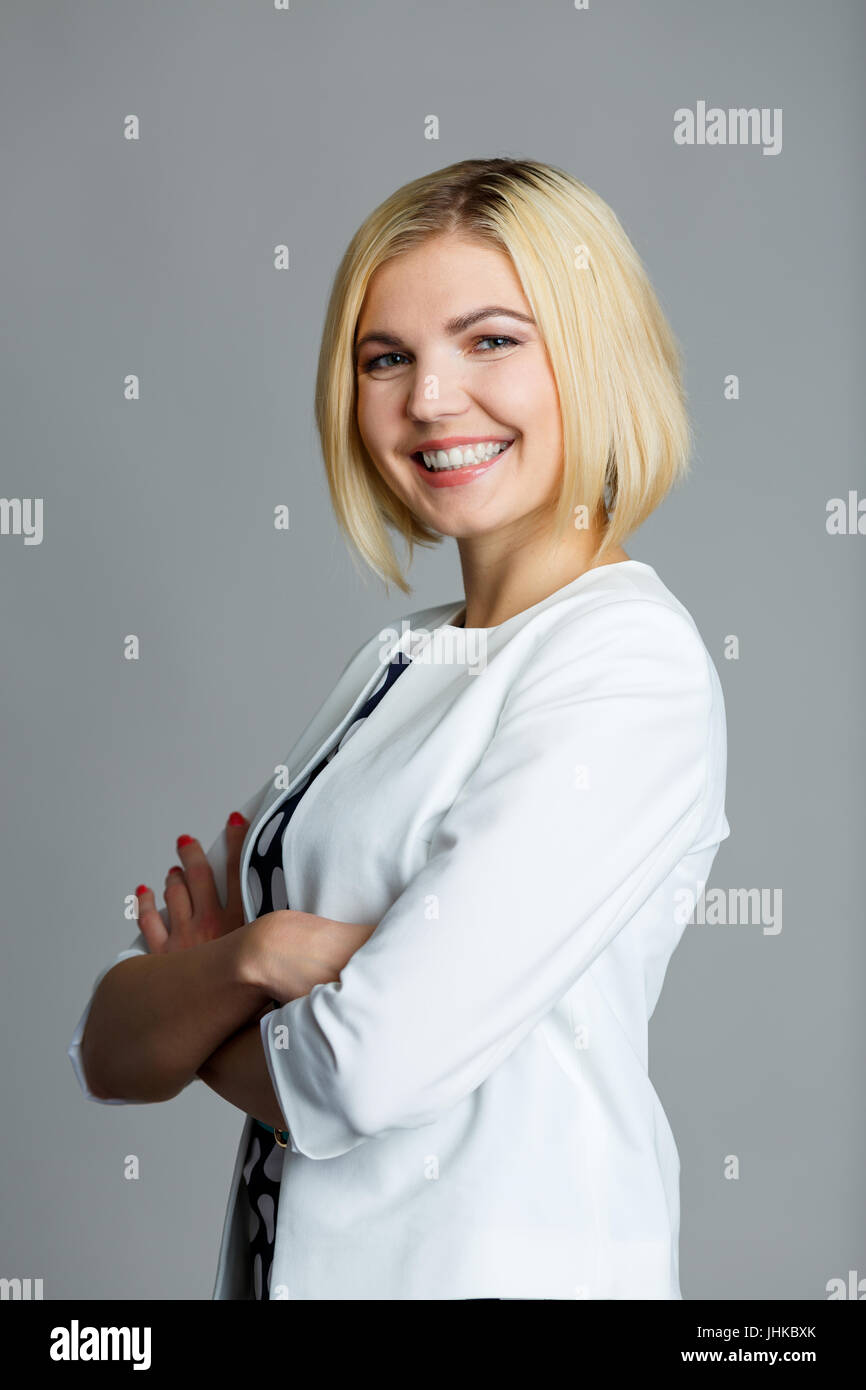 Beautiful girl arms crossed hi-res stock photography and images - Alamy