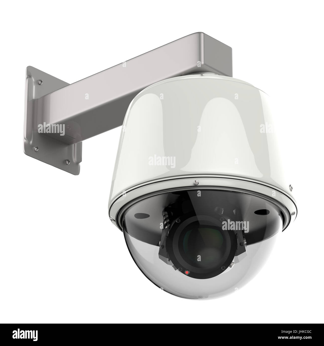 3d rendering security camera or cctv camera isolated on white Stock ...