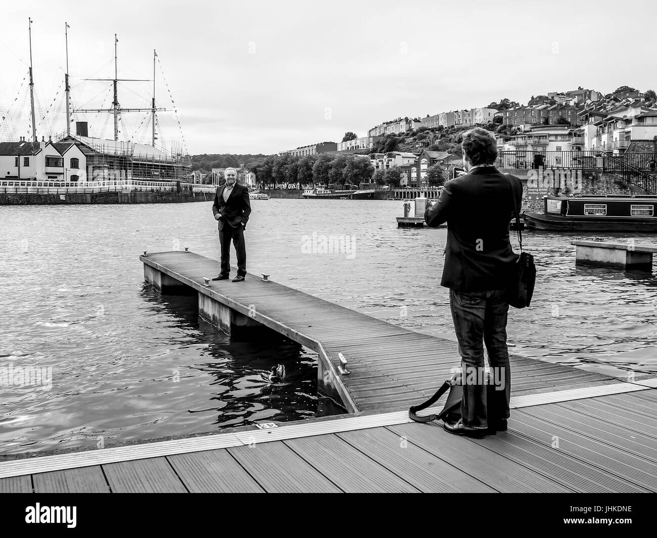 Waterfront street bristol Black and White Stock Photos & Images - Alamy