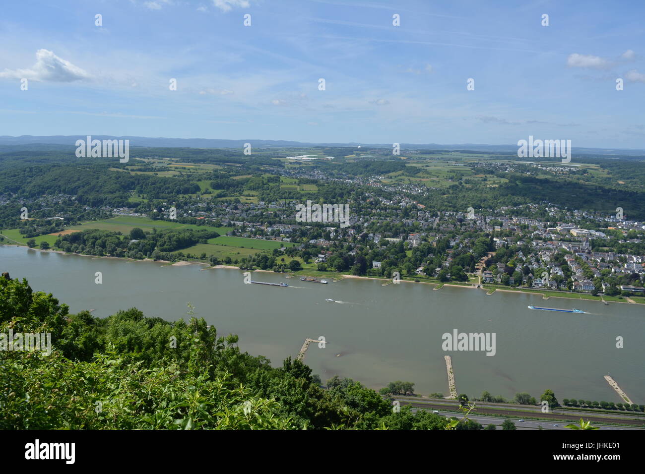 Landscapes, River Rhine Country Stock Photo - Alamy