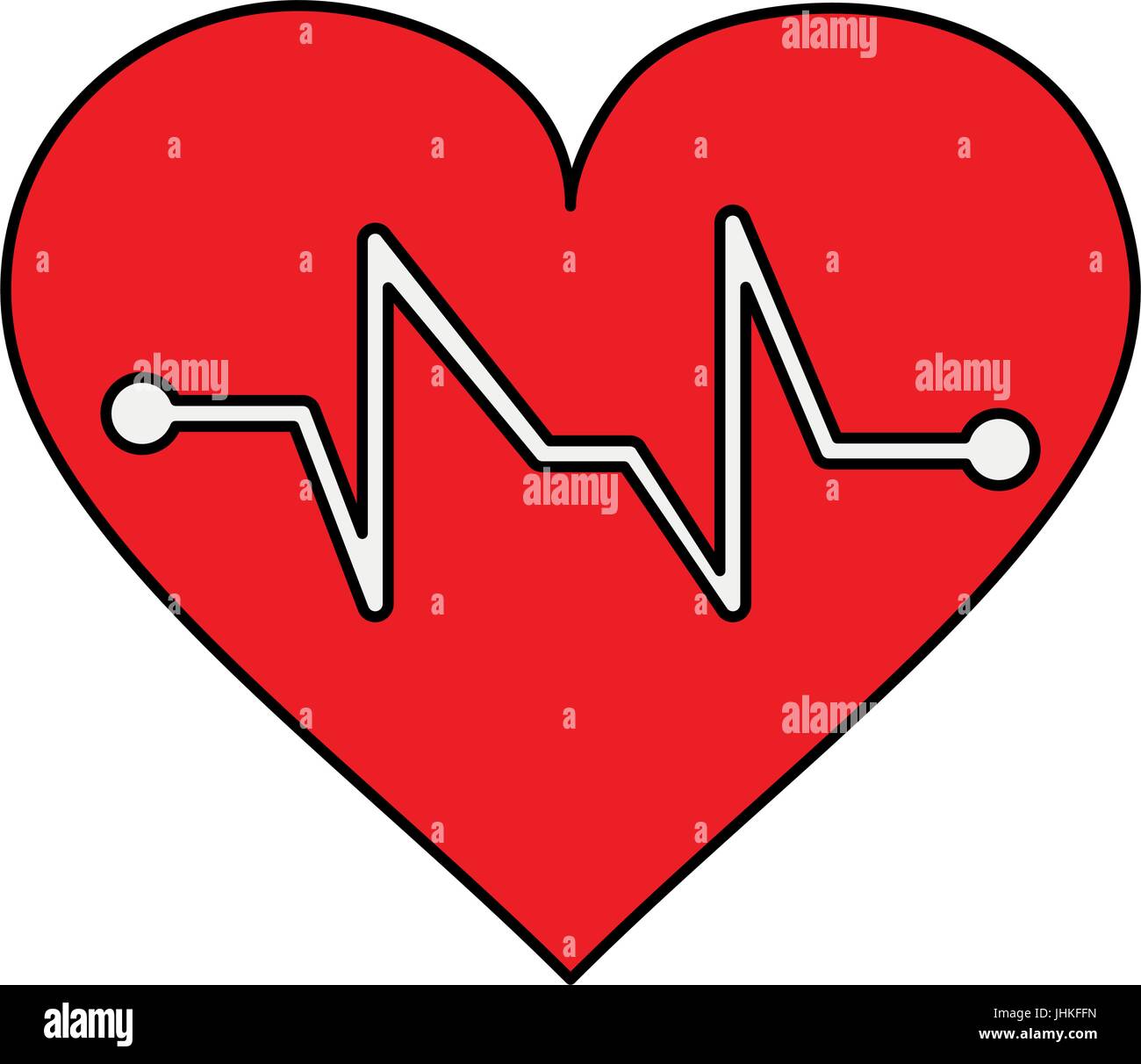 electrocardiogram vector illustration Stock Vector Image & Art - Alamy