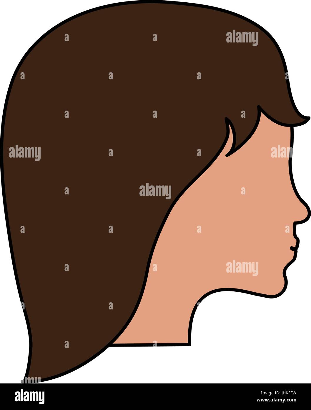 Woman head vector illustration Stock Vector Image & Art - Alamy