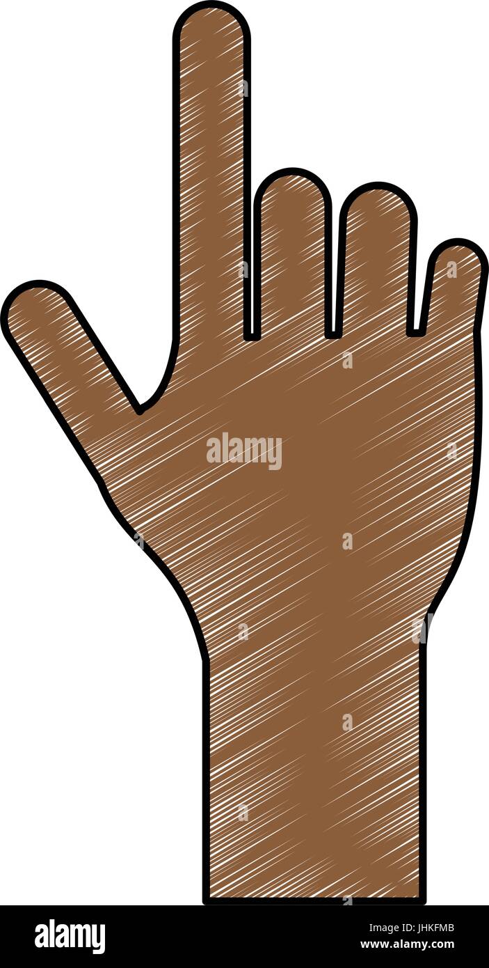 hand vector illustration Stock Vector Image & Art - Alamy