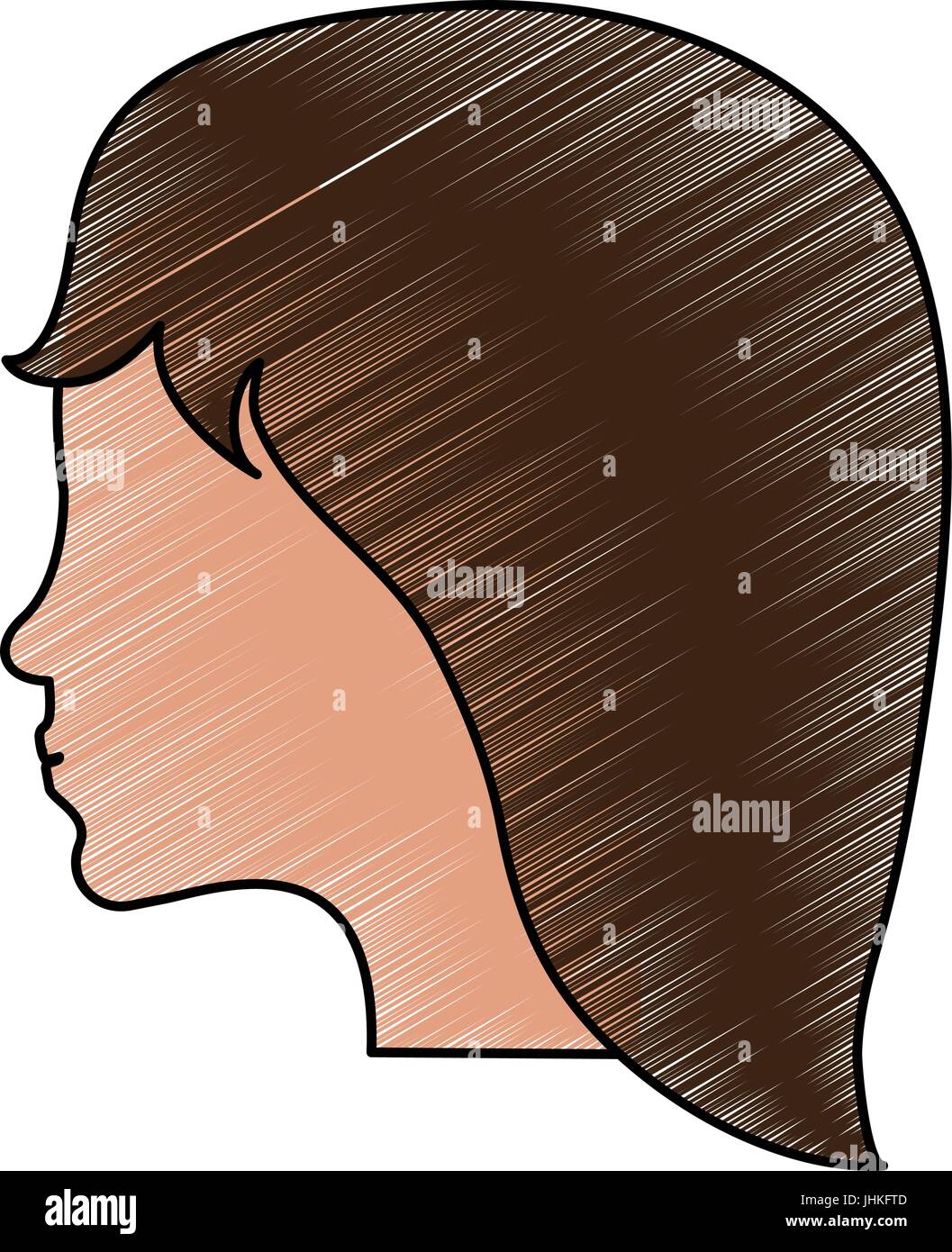 woman head vector illustration Stock Vector Image & Art - Alamy
