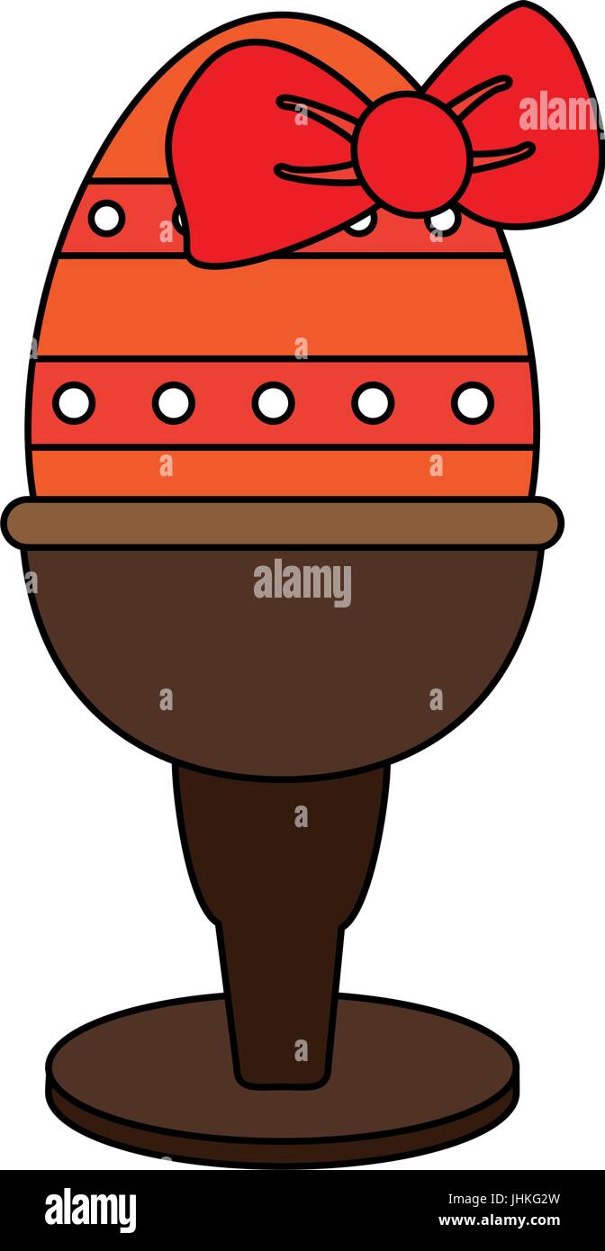 Easter eggs on cup Stock Vector Images - Alamy