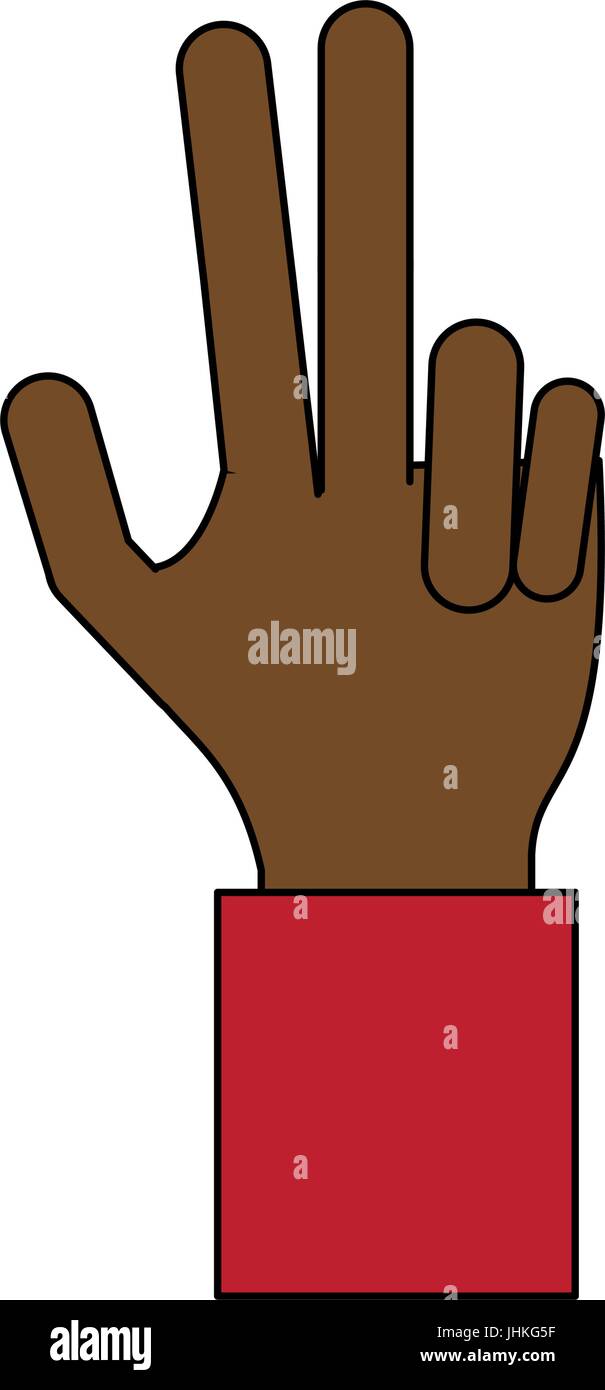 hand vector illustration Stock Vector Image & Art - Alamy