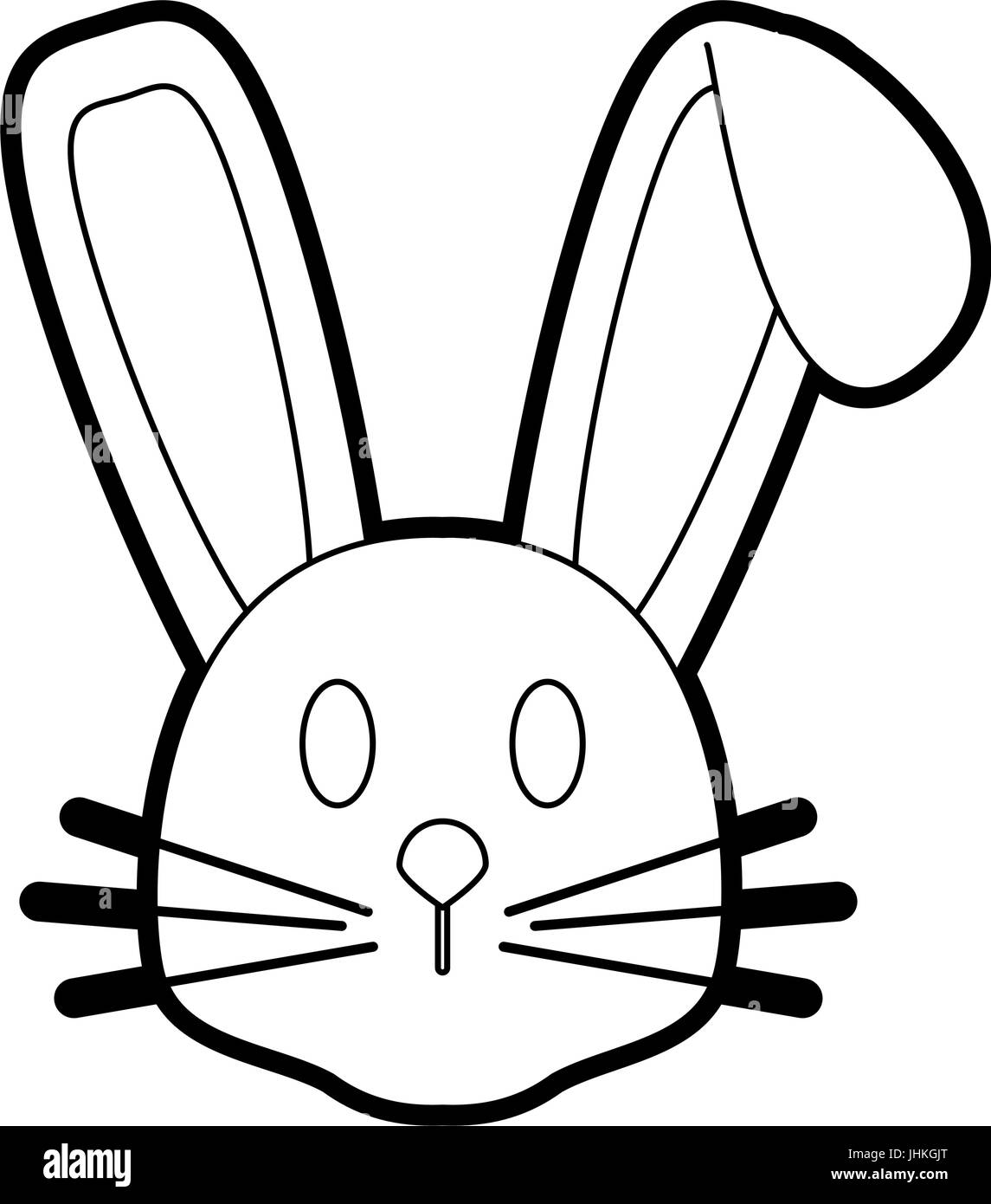 Bunny Ears Vector Black and White Stock Photos & Images - Alamy
