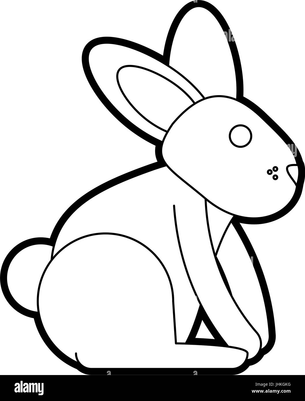 bunny vector illustration Stock Vector Image & Art - Alamy