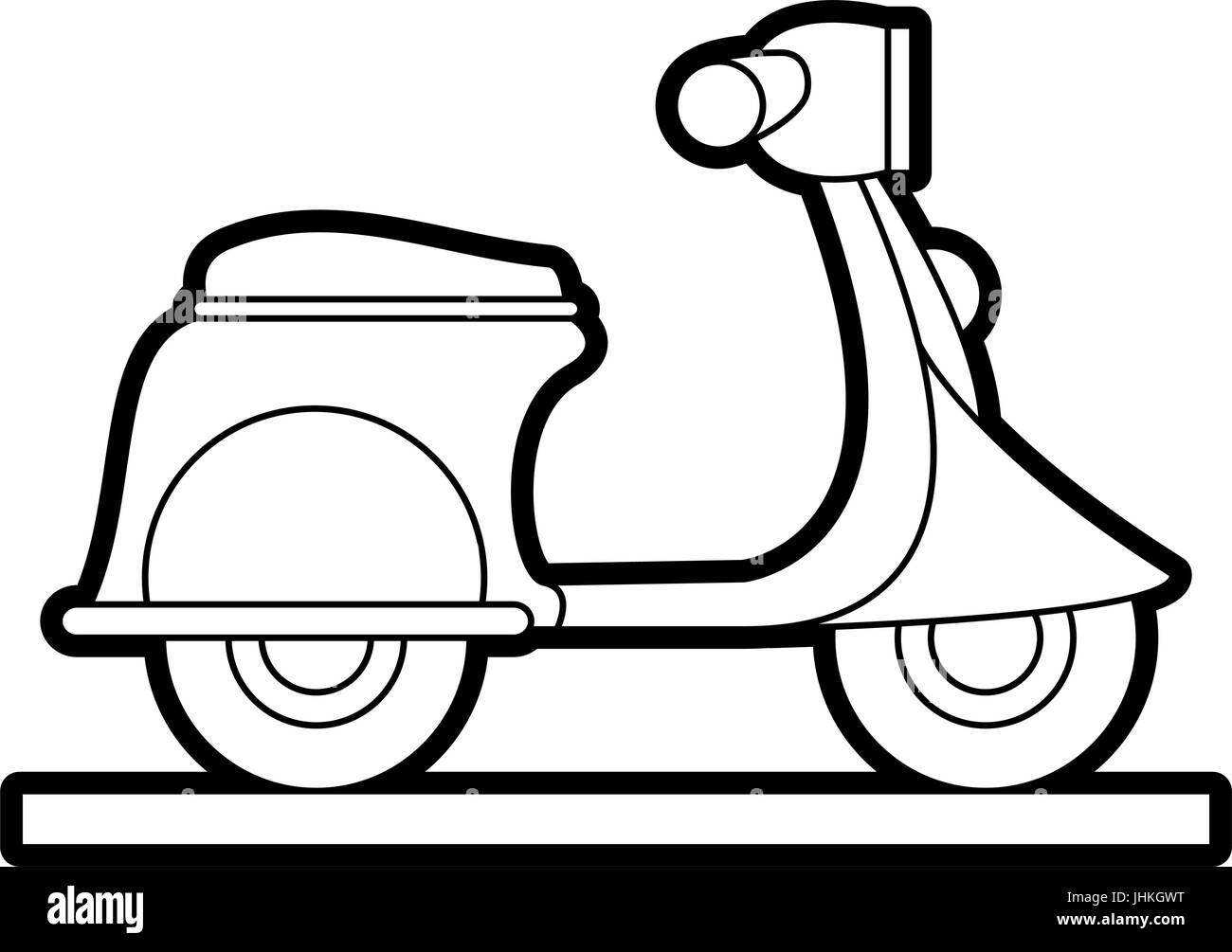 scooter motorcycle vector illustration Stock Vector Image & Art - Alamy
