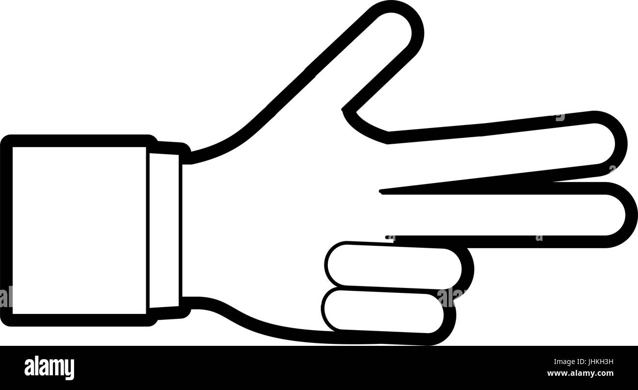 hand vector illustration Stock Vector Image & Art - Alamy