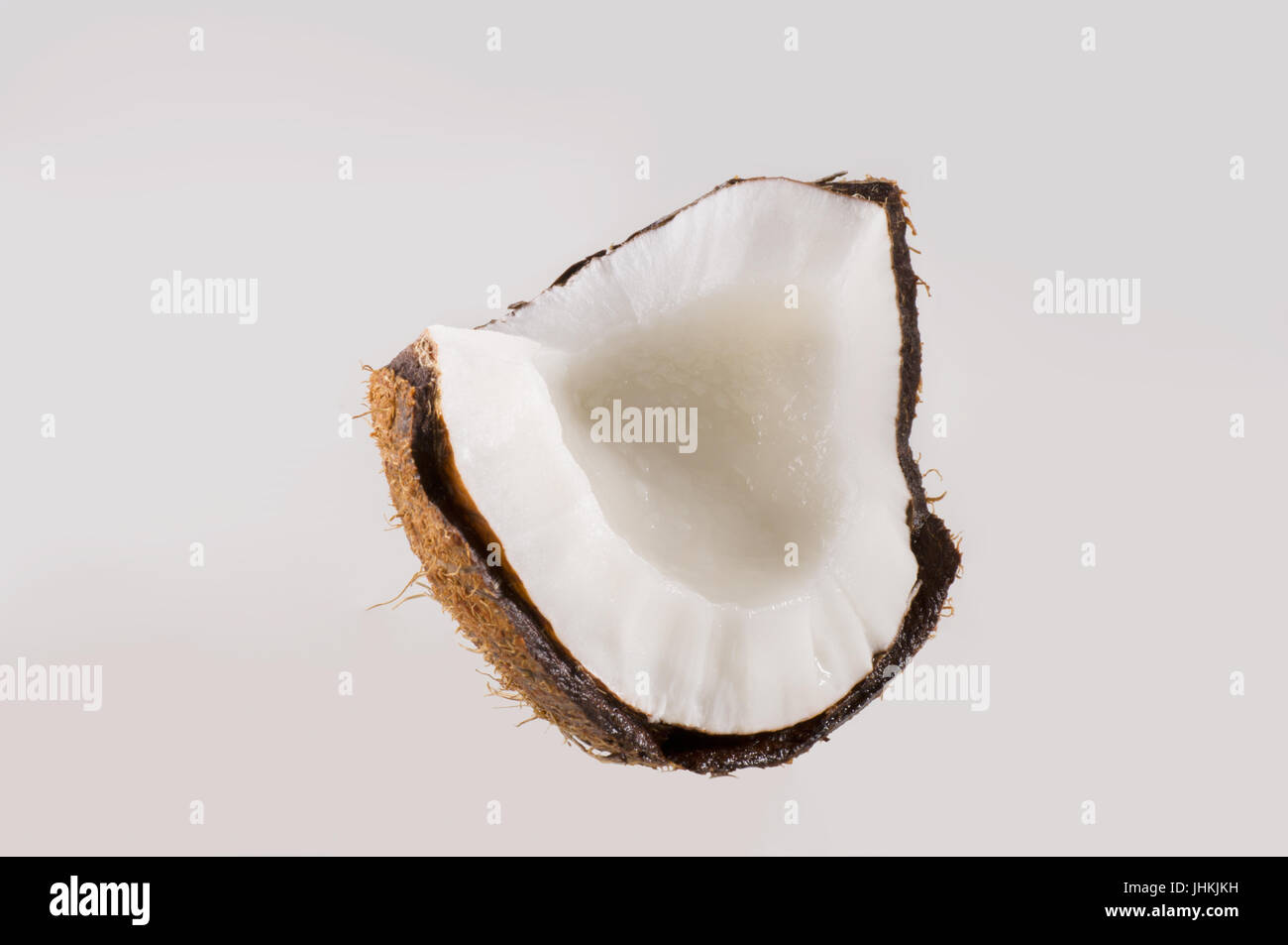 Fresh coconut on white isolated background. Studio shoot Stock Photo ...