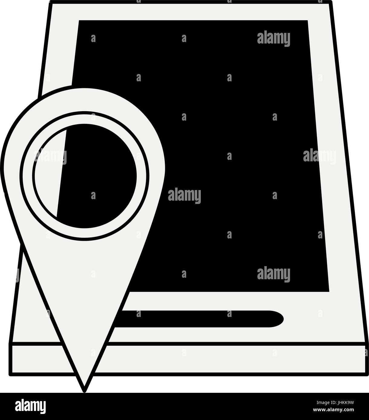 gps location pin with smartphone icon image Stock Vector Image & Art ...