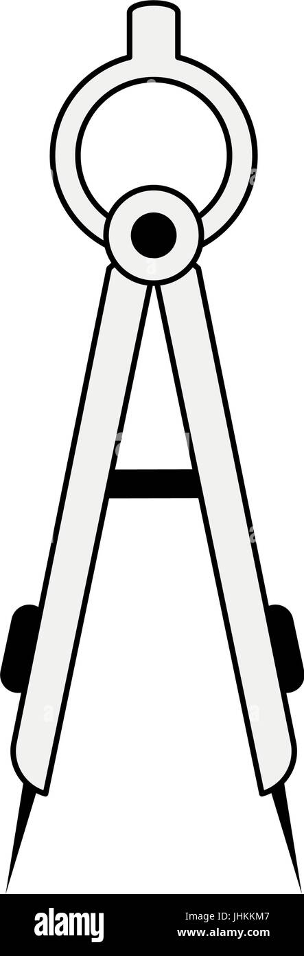 measuring compass stationery supply icon image Stock Vector Image & Art ...