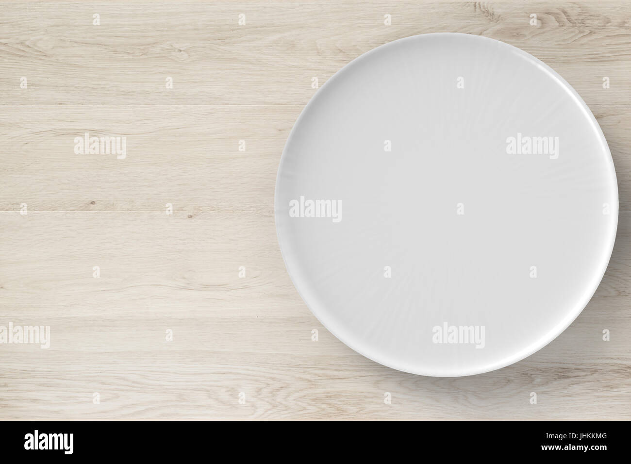 3d rendering white dish top view Stock Photo - Alamy