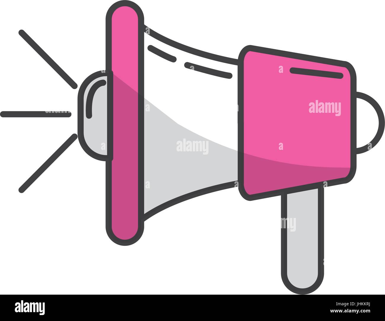 megaphone tool to speaker communication message Stock Vector Image ...