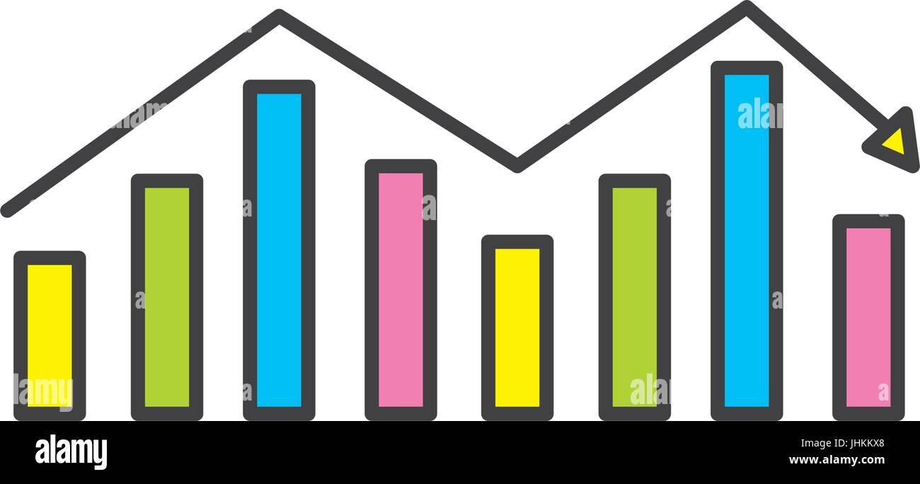 business statistic graph to company information Stock Vector Image ...