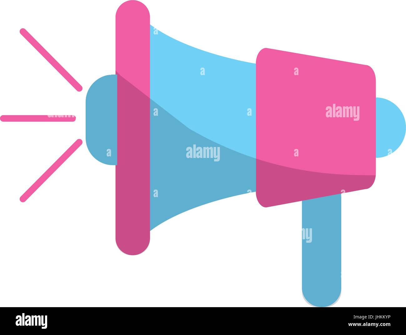 megaphone tool to speaker communication message Stock Vector Image ...