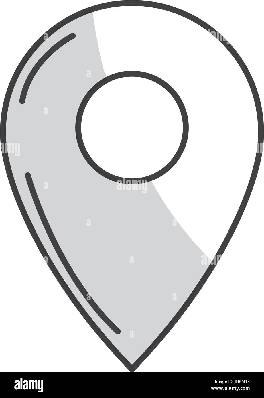 line symbol ubication to explore map location Stock Vector Image & Art ...