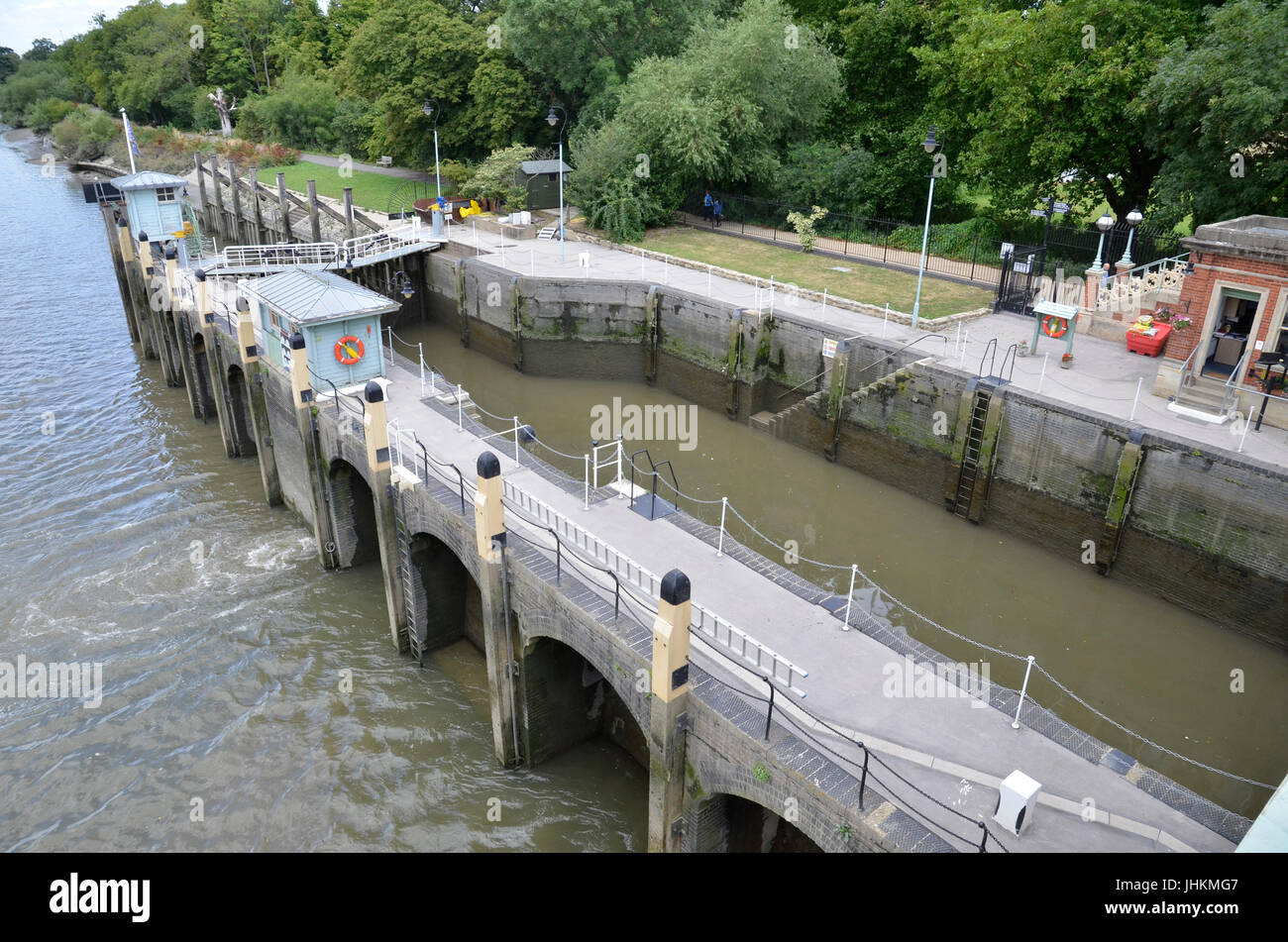 Richmond Lock on the River Thames Stock Photo - Alamy