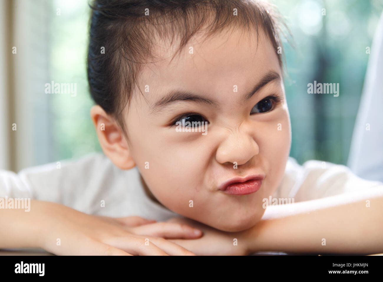 Close-up of little girl Stock Photo - Alamy