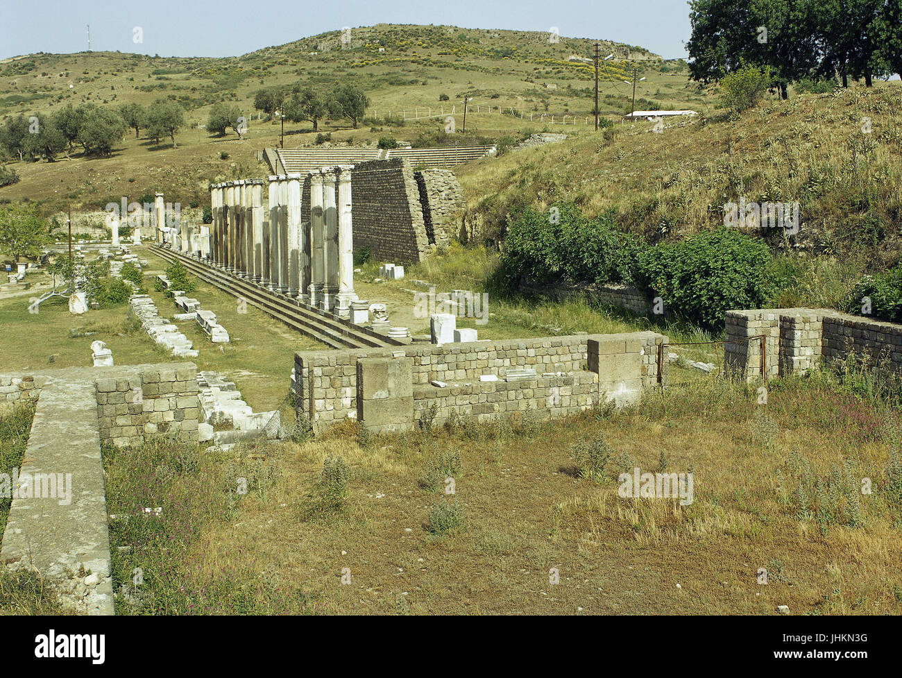 Turkey. Pergamon. Ancient Greek city in Aeolis. Ruins. Anatolia Stock ...