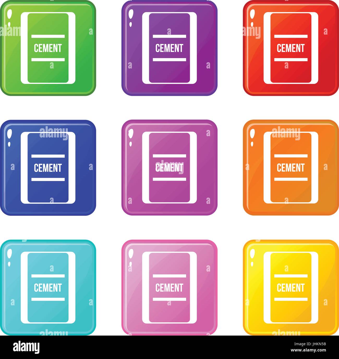 Cement sack icon simple Stock Vector Images - Alamy