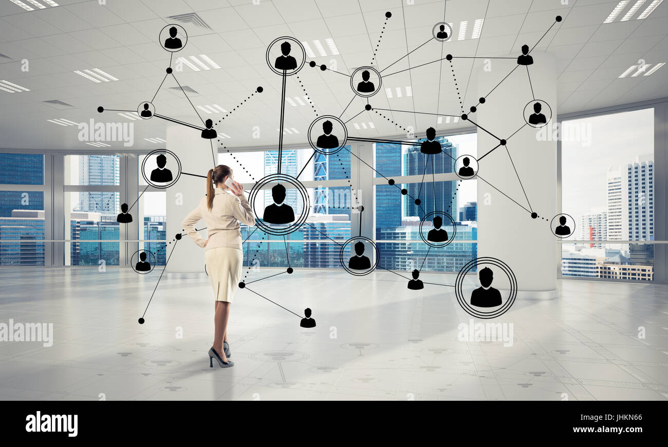 Networking and social communication concept as effective point f Stock Photo - Alamy