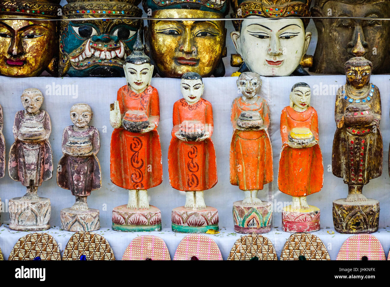 Souvenirs for sale at the shop in Bagan, Myanmar Stock Photo - Alamy