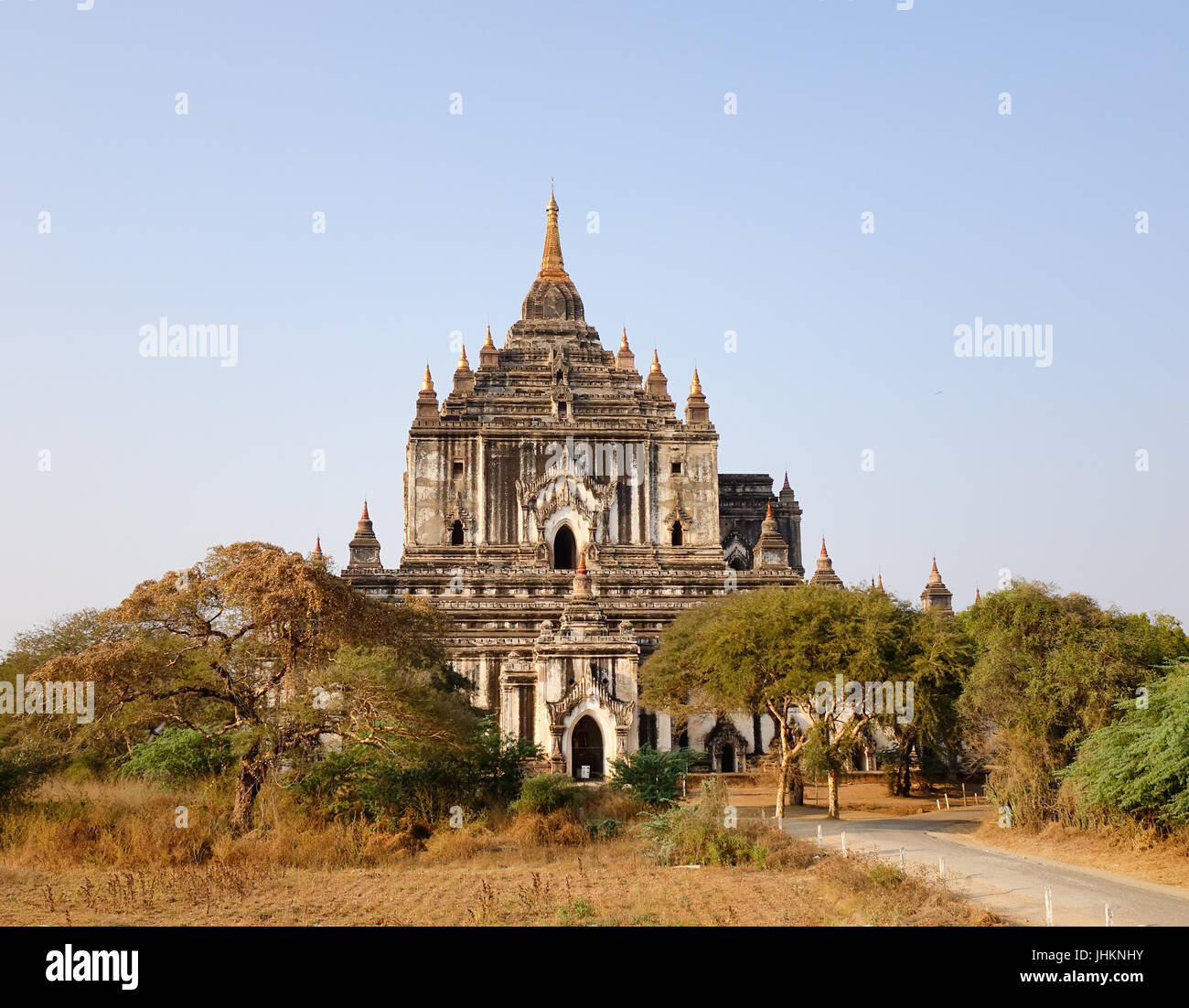 View of Thatbyinnyu Temple in Bagan, Myanmar. Bagan is an ancient city ...