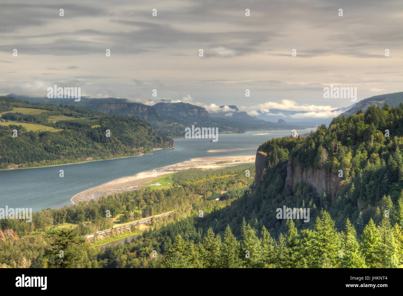 Columbia River Gorge Scenic Landscape Stock Photo - Alamy