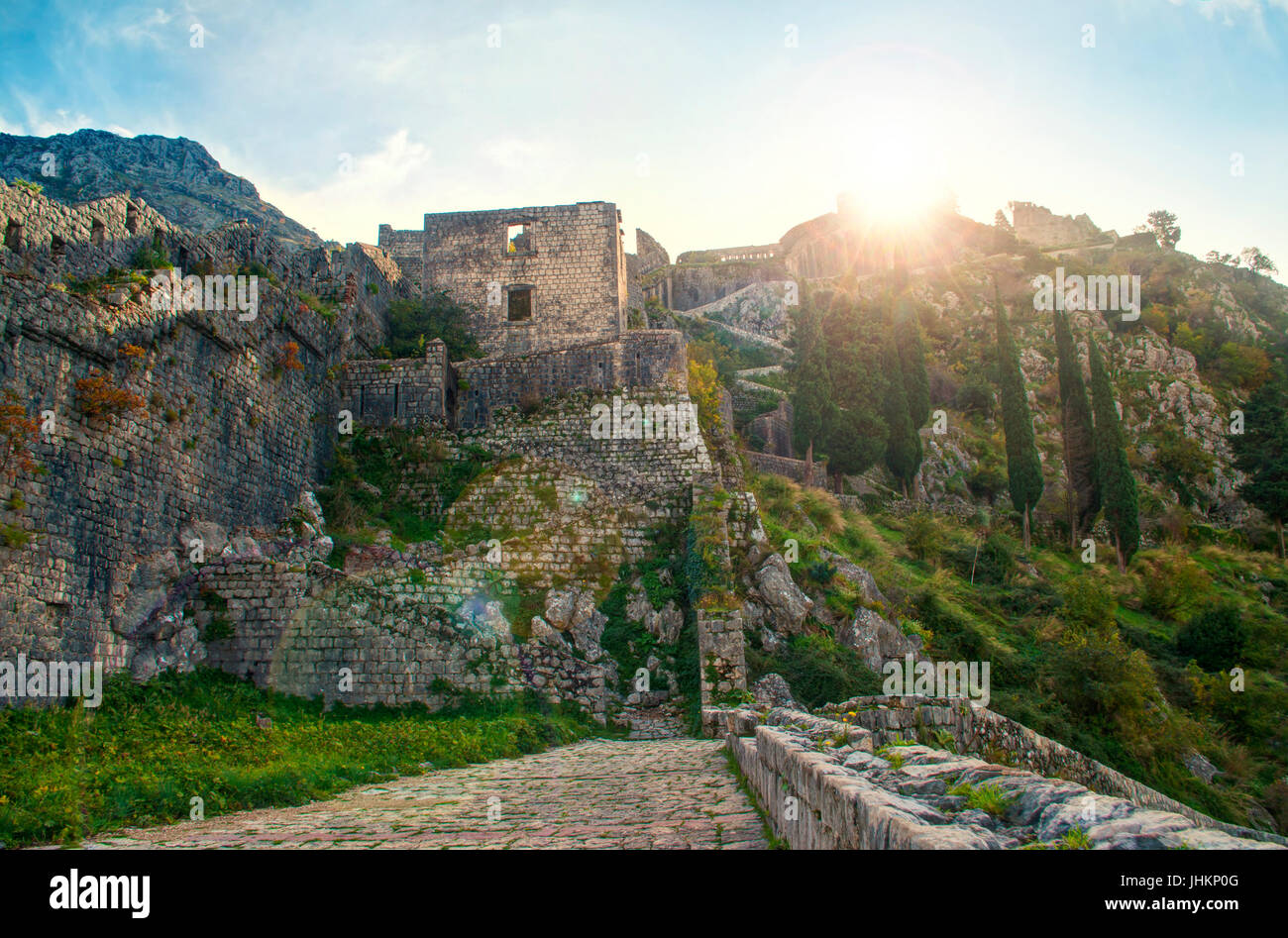 Kotor castle montenegro hi-res stock photography and images - Alamy