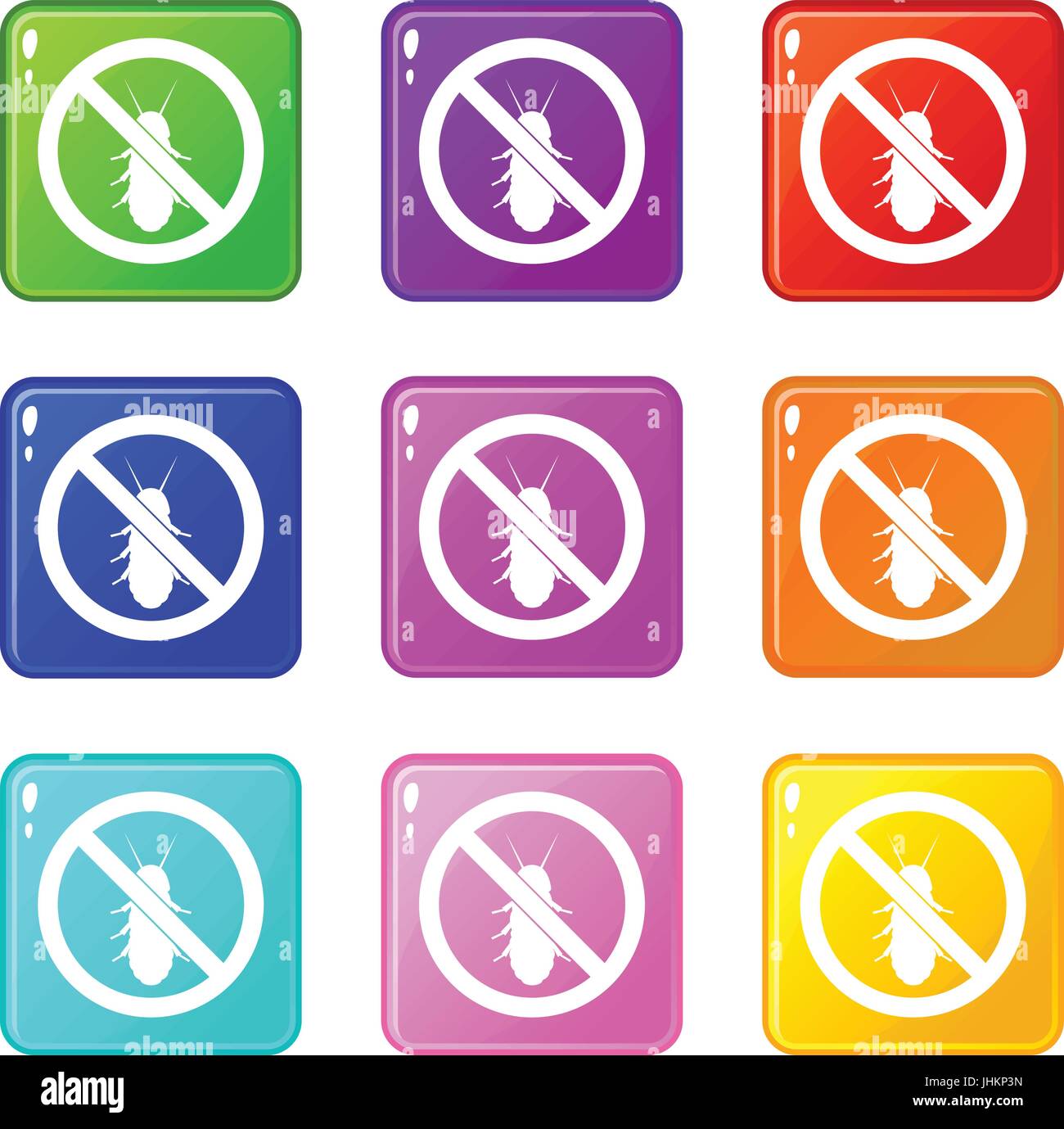No termite sign icons 9 set Stock Vector Image & Art - Alamy