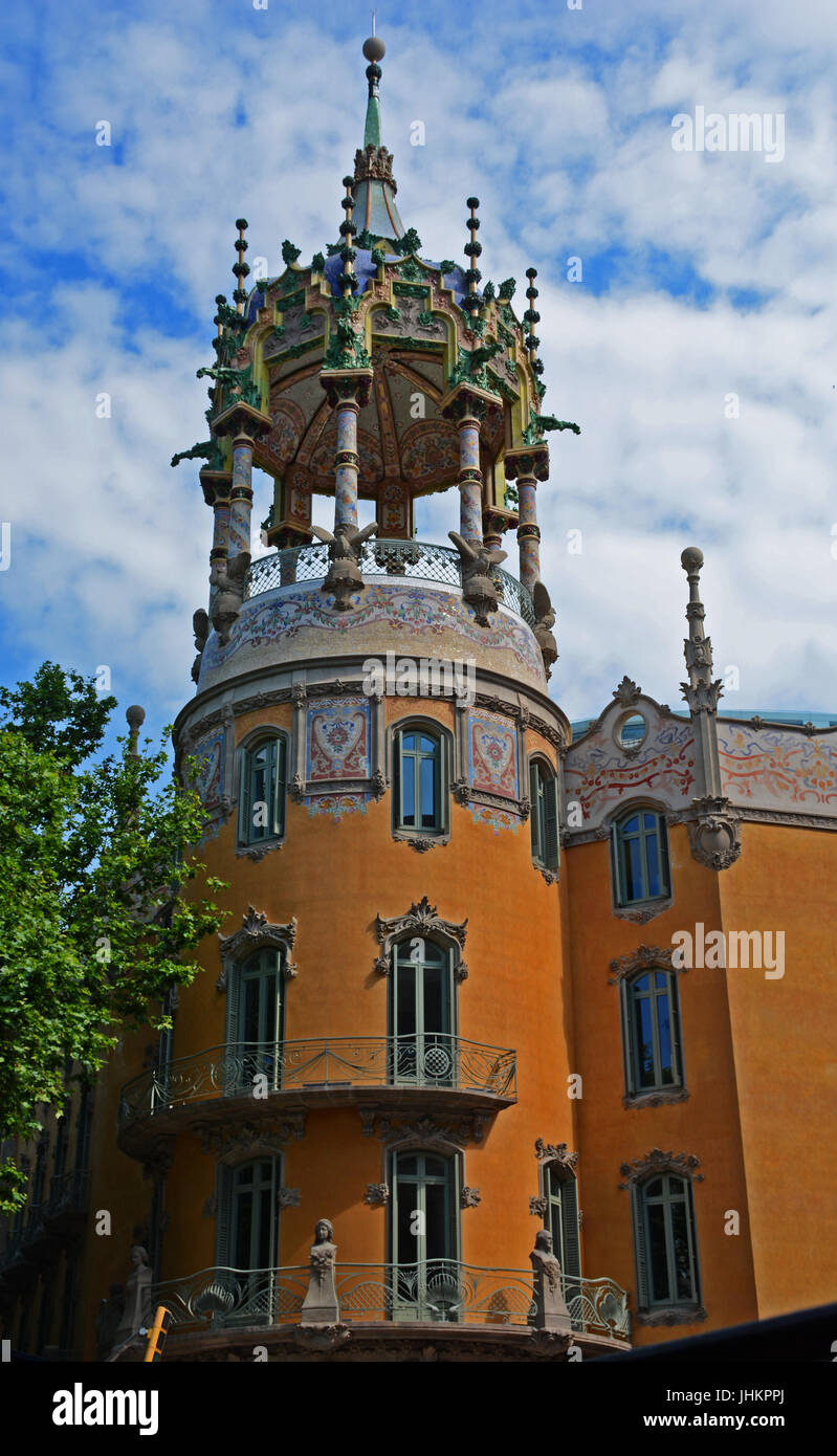 baroque building, Barcelona, Catalonia, Spain Stock Photo - Alamy