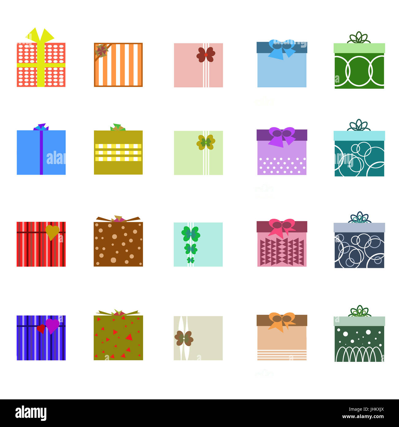 gif box,many style of gift box isolate Stock Photo - Alamy