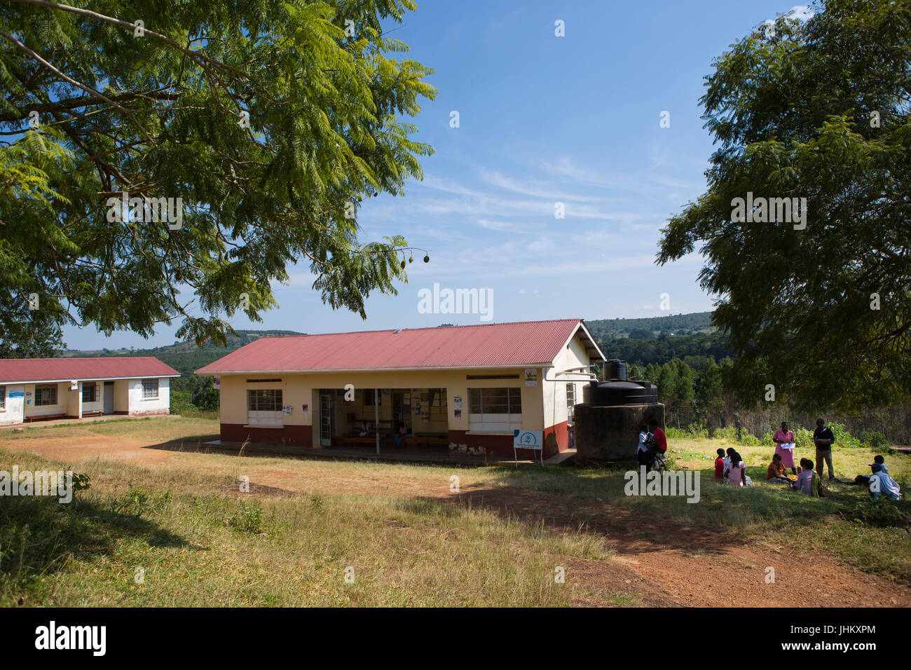 One of the two buildings at Bukeeri Health Centre 3 in Masaka district ...