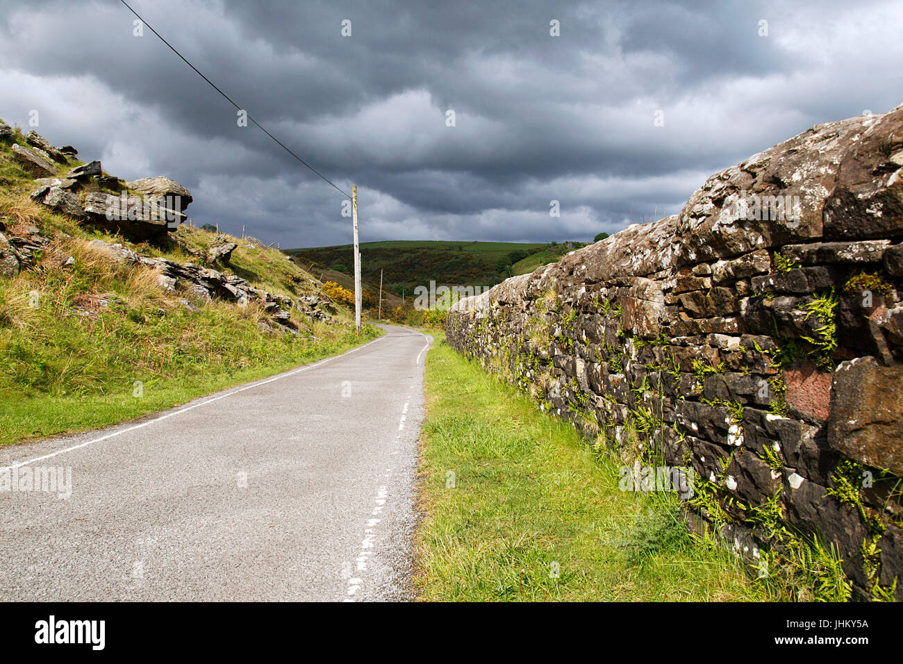 Footpath - Lliw Valley Reservioir Stock Photo - Alamy