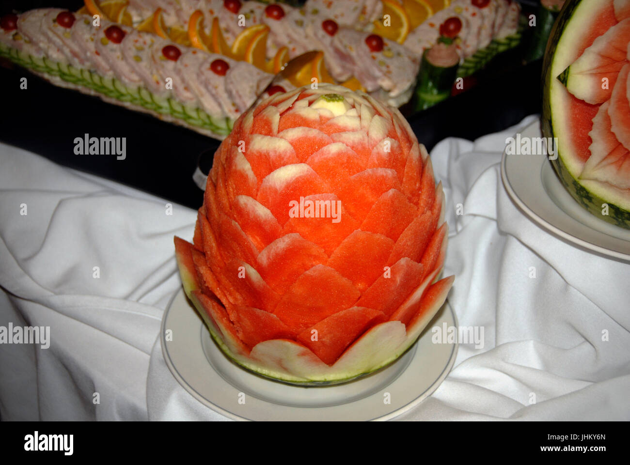 Melon display hi-res stock photography and images - Alamy