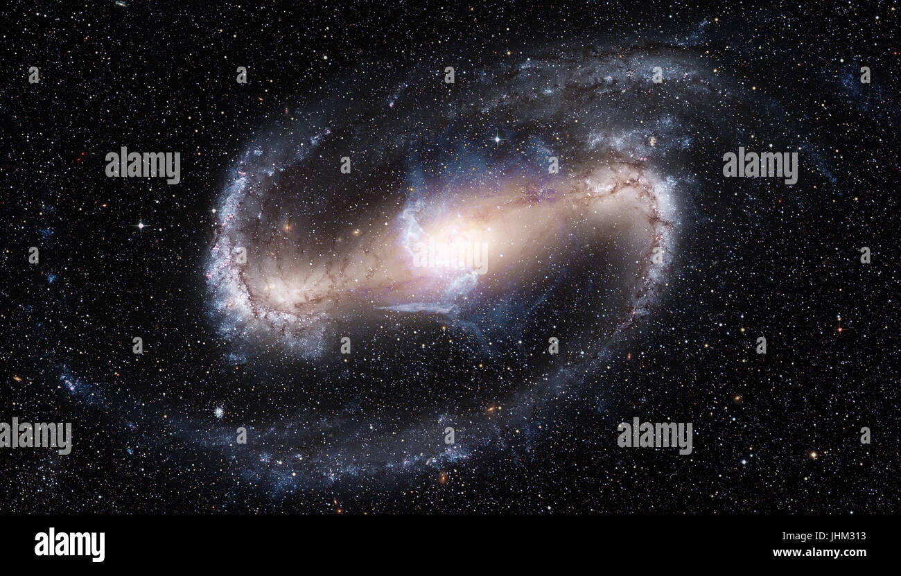 Spiral galaxy in space. Elements of this image furnished by NASA Stock ...