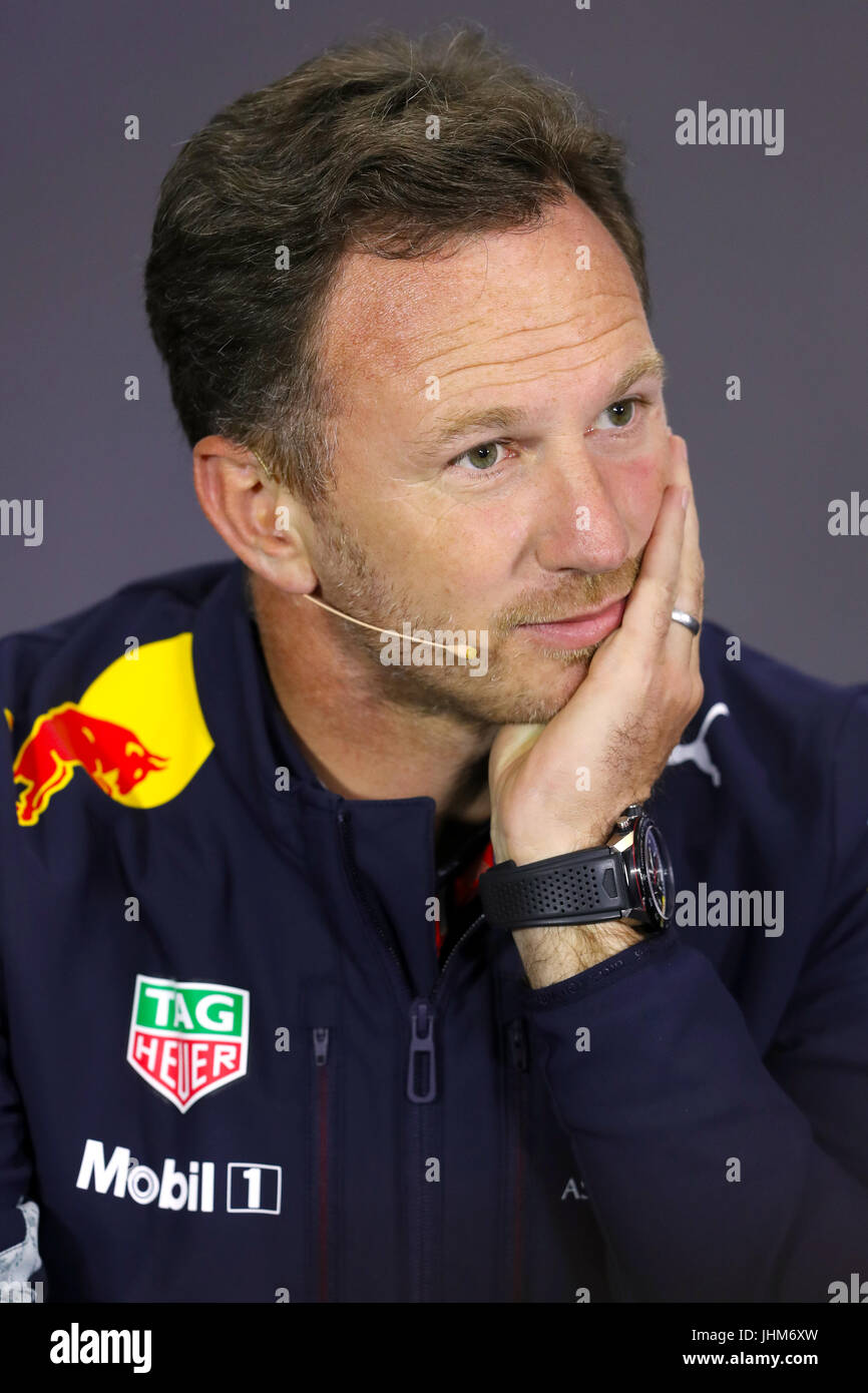 Team Principal of Red Bull Racing Christian Horner attending a press ...