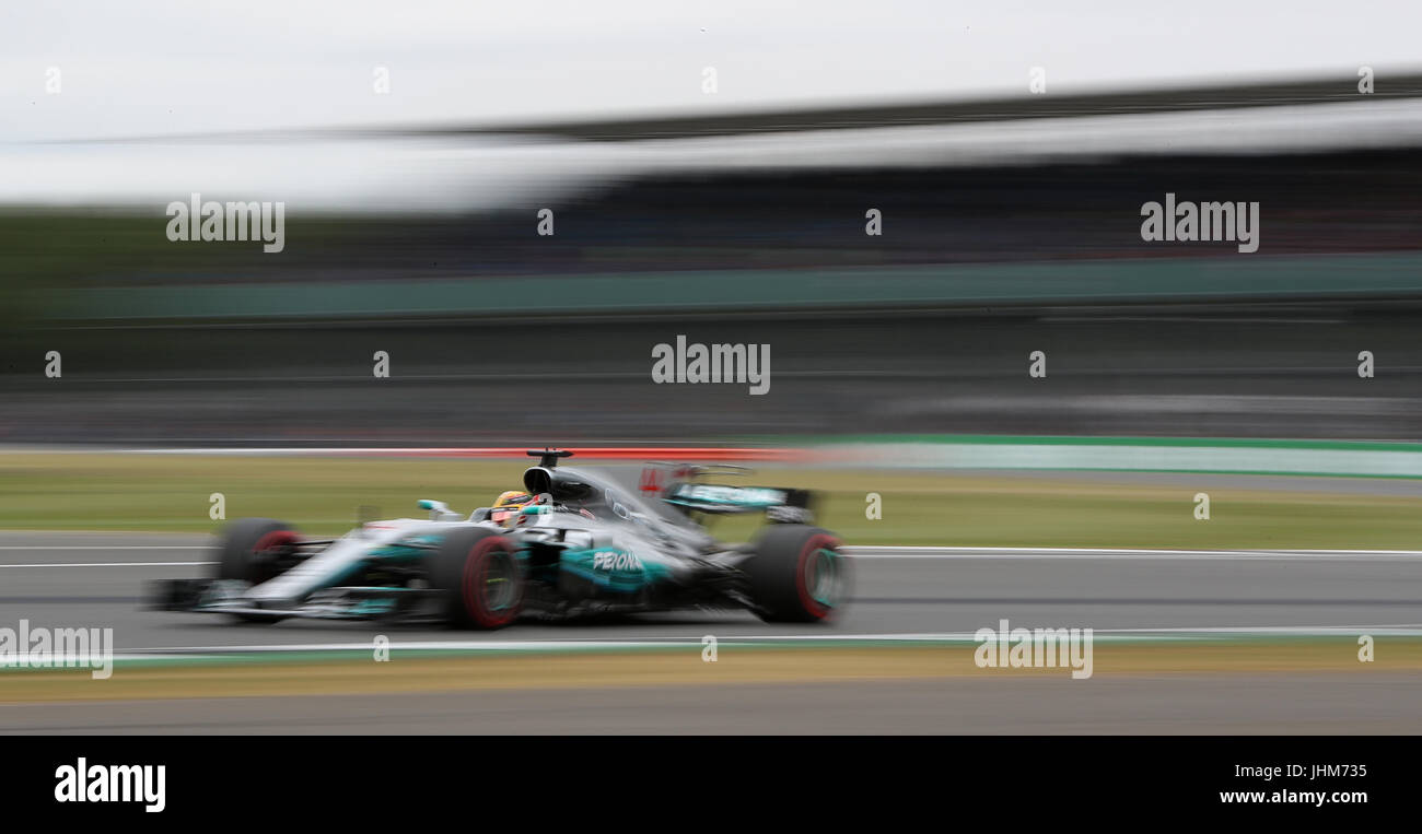 Mercedes Lewis Hamilton during second practice of the 2017 British ...