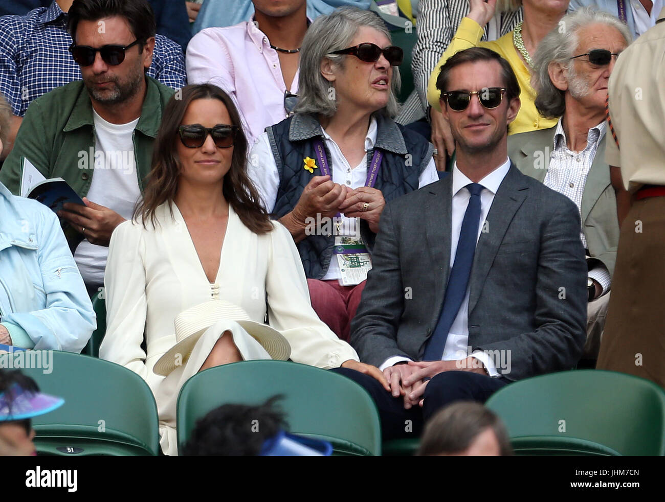 Pippa Middleton and her husband James Matthews hold hands on day eleven ...