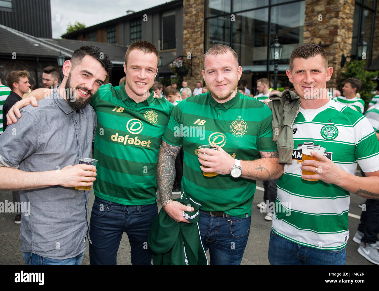 Celtic fans linfield v celtic belfast hi-res stock photography and ...