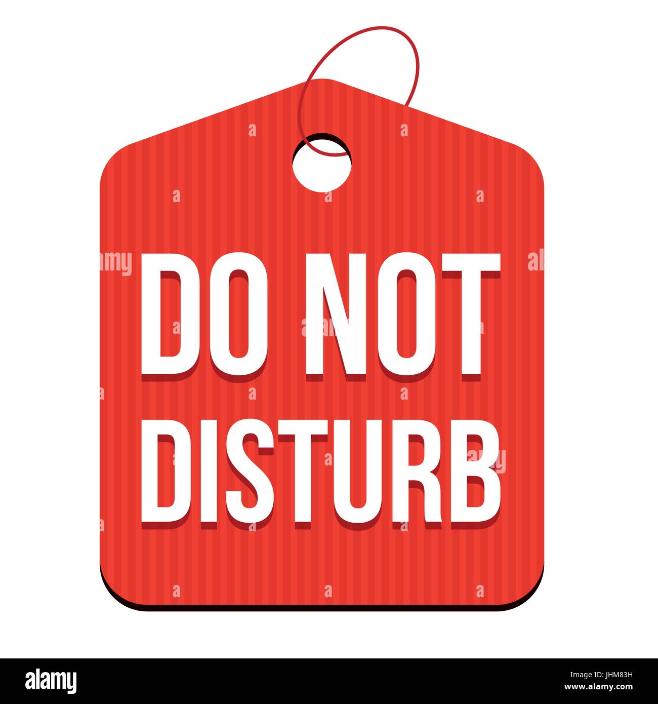 Do not disturb hanger vector Stock Vector Image & Art - Alamy