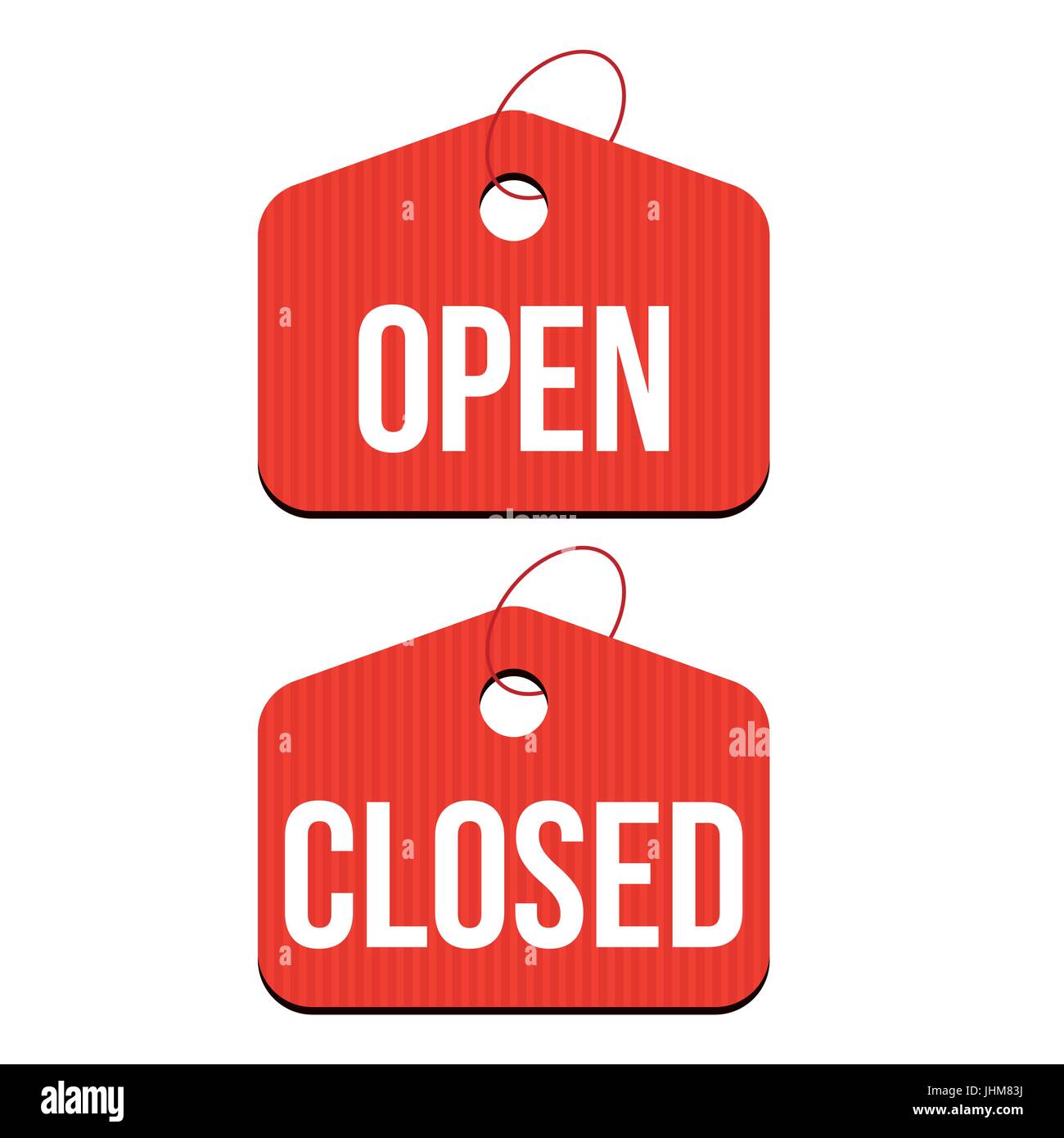 Vintage open closed sign Stock Vector Images - Alamy
