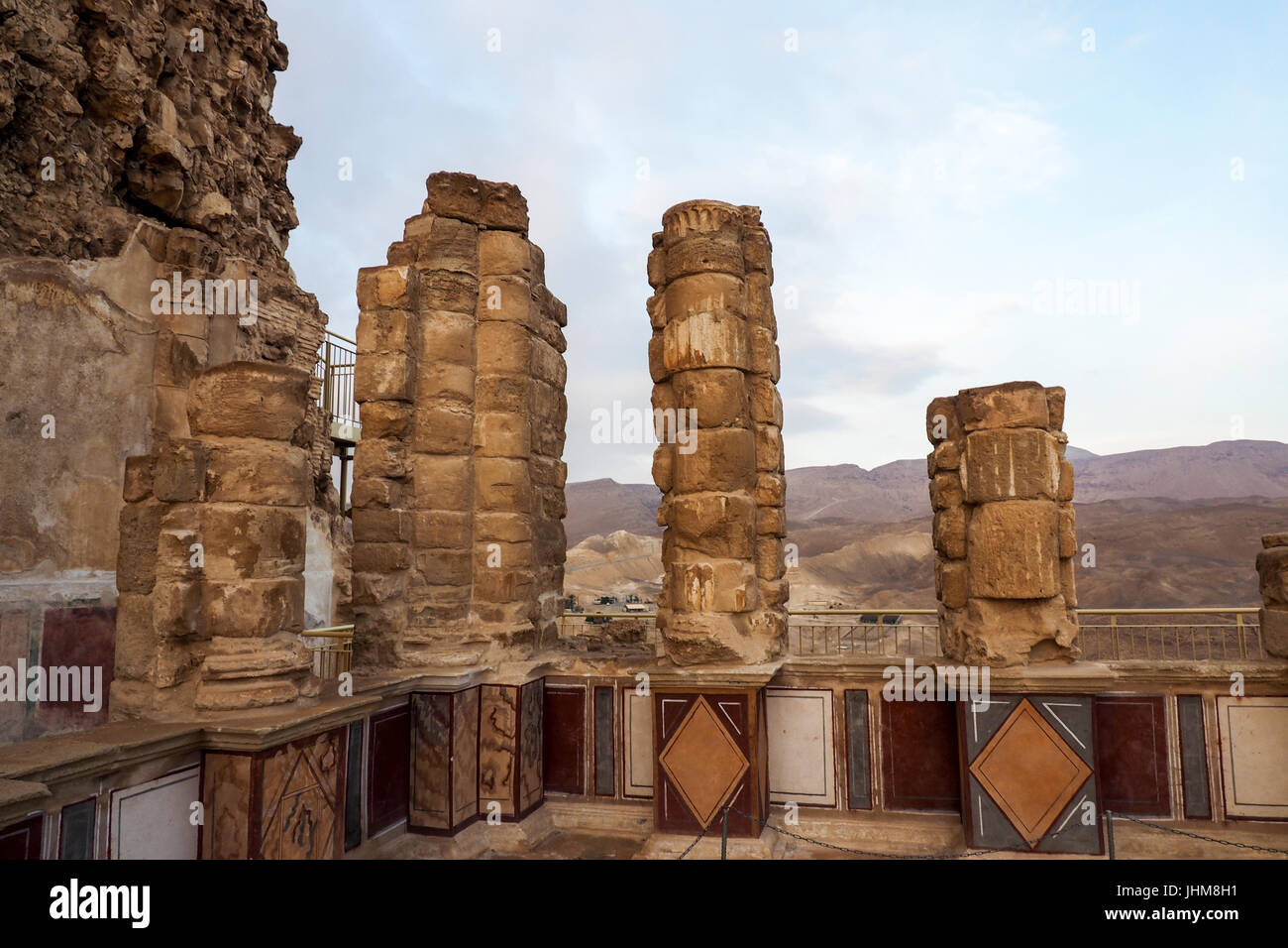 Ancient ruins at the top of Mount Masada, Israel Stock Photo - Alamy