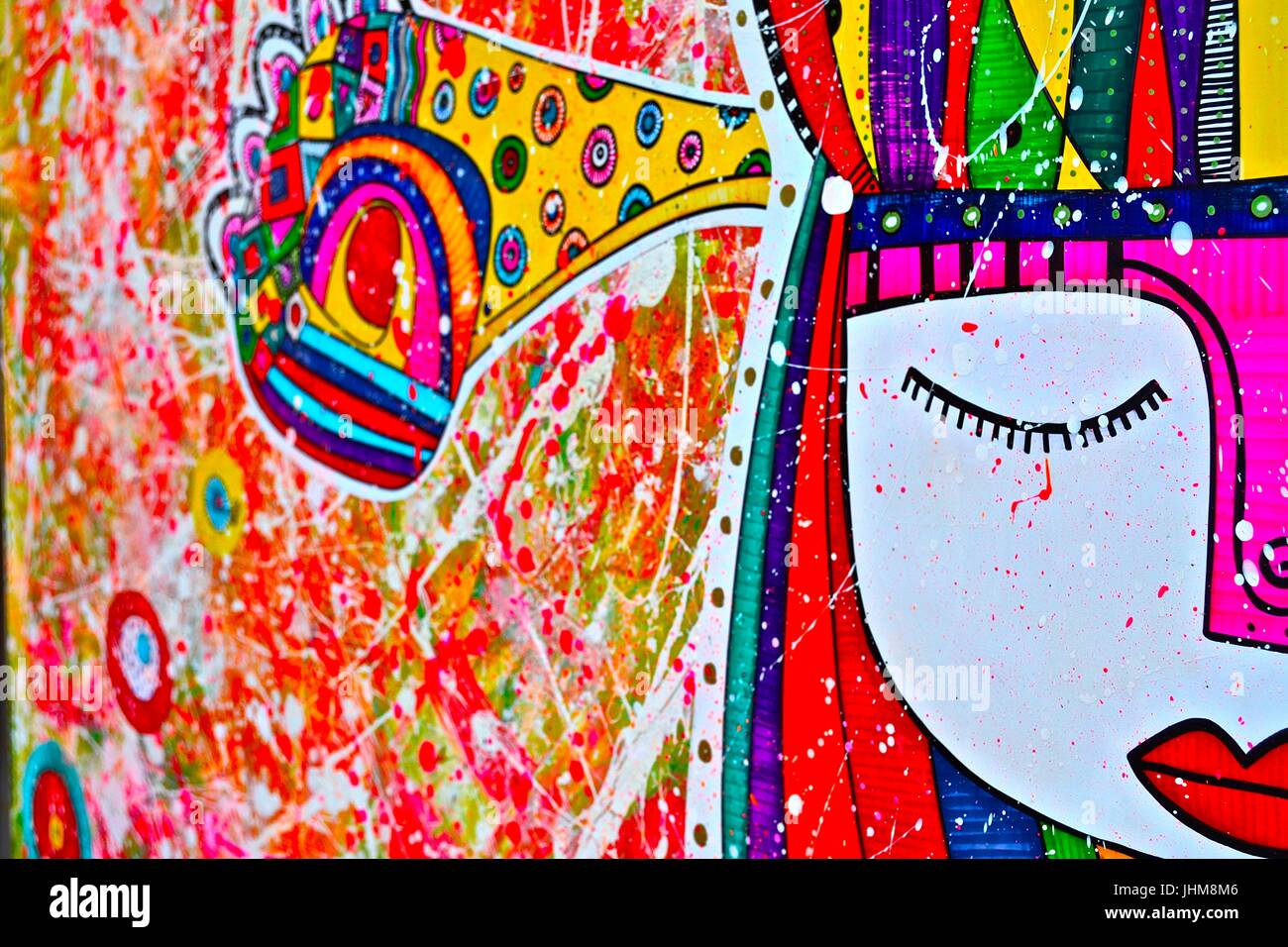 Hand painted art work Stock Photo - Alamy