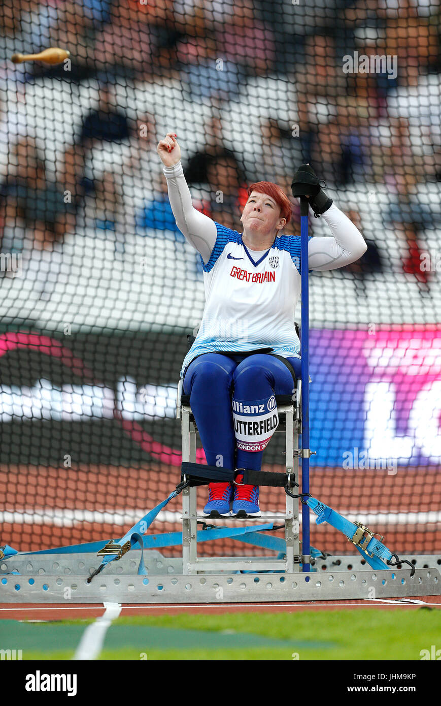 Great Britain's Joanna Butterfield in action in the Women's Club Throw ...