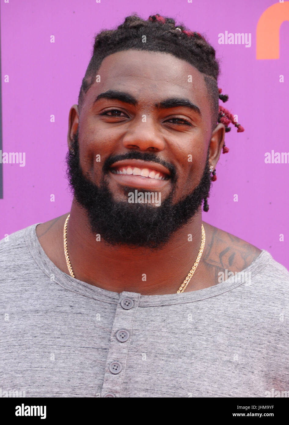 Los Angeles, California, USA. 13th July, 2017.- Landon Collins ...