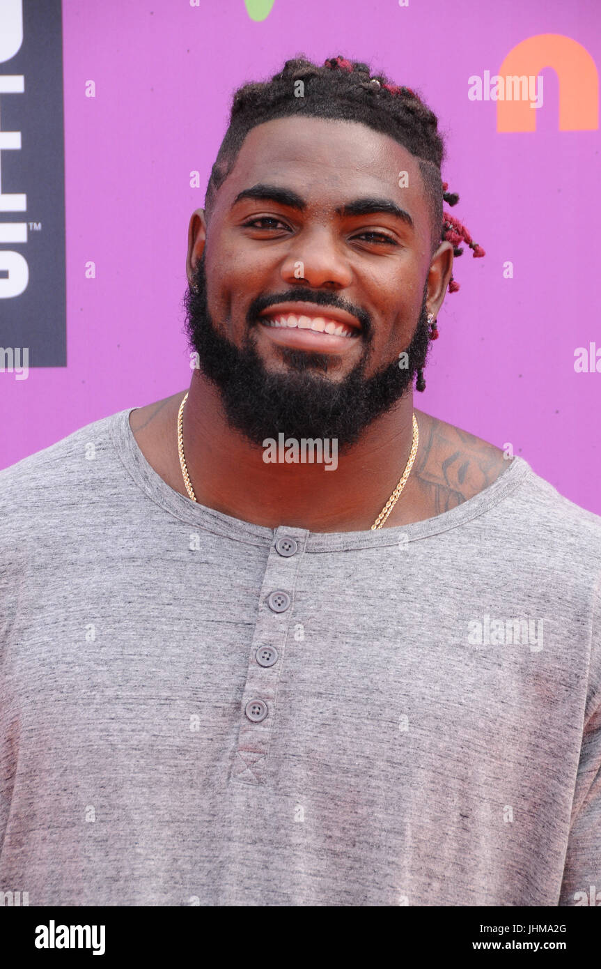 Los Angeles, California, USA. 13th July, 2017.- Landon Collins ...